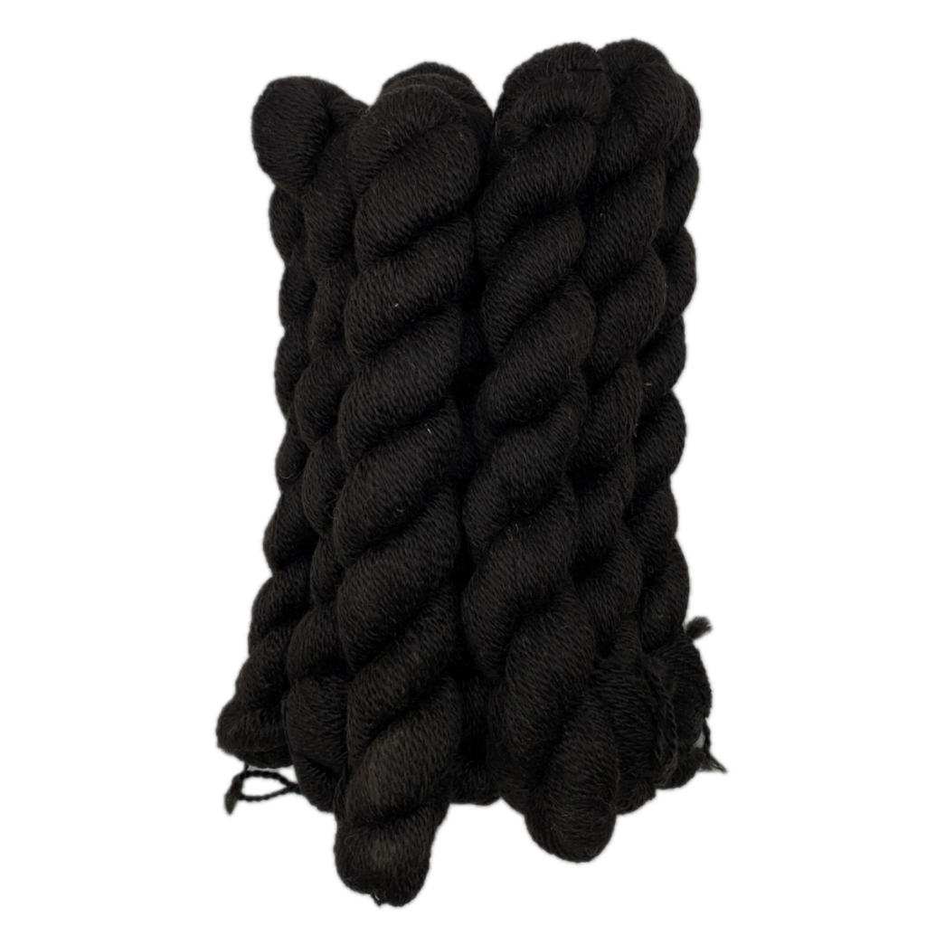 True Black Baby Alpaca Yarn