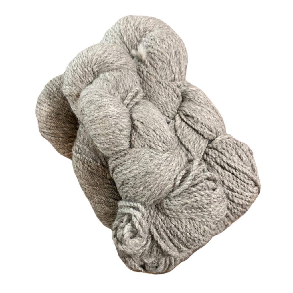 Light Silver Grey 2-Ply Bulky Alpaca Yarn