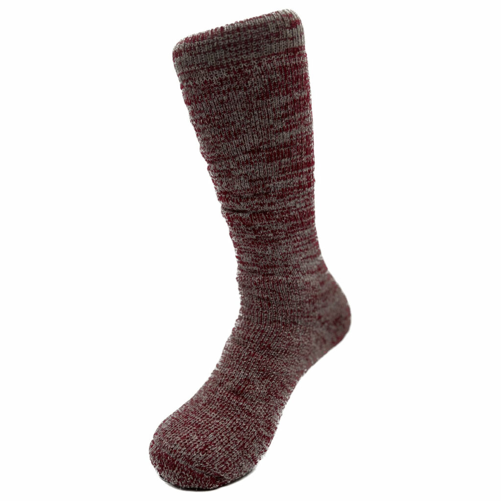 Michigander Alpaca Socks in Barn Red | USA Made Socks