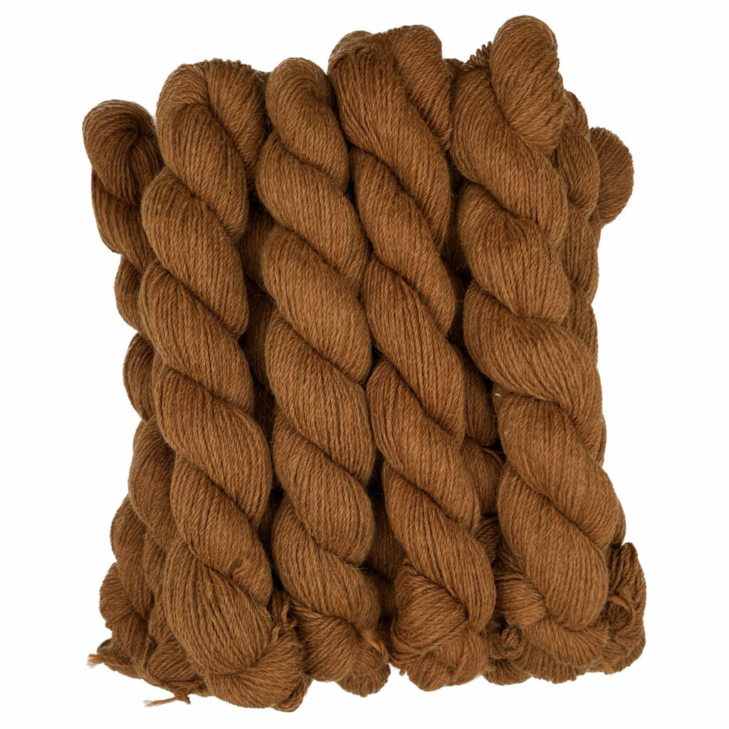 Orange Alpaca Yarn in 3-Ply DK