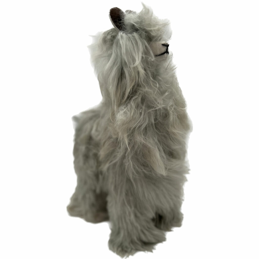 12" Suri Alpaca in Grey